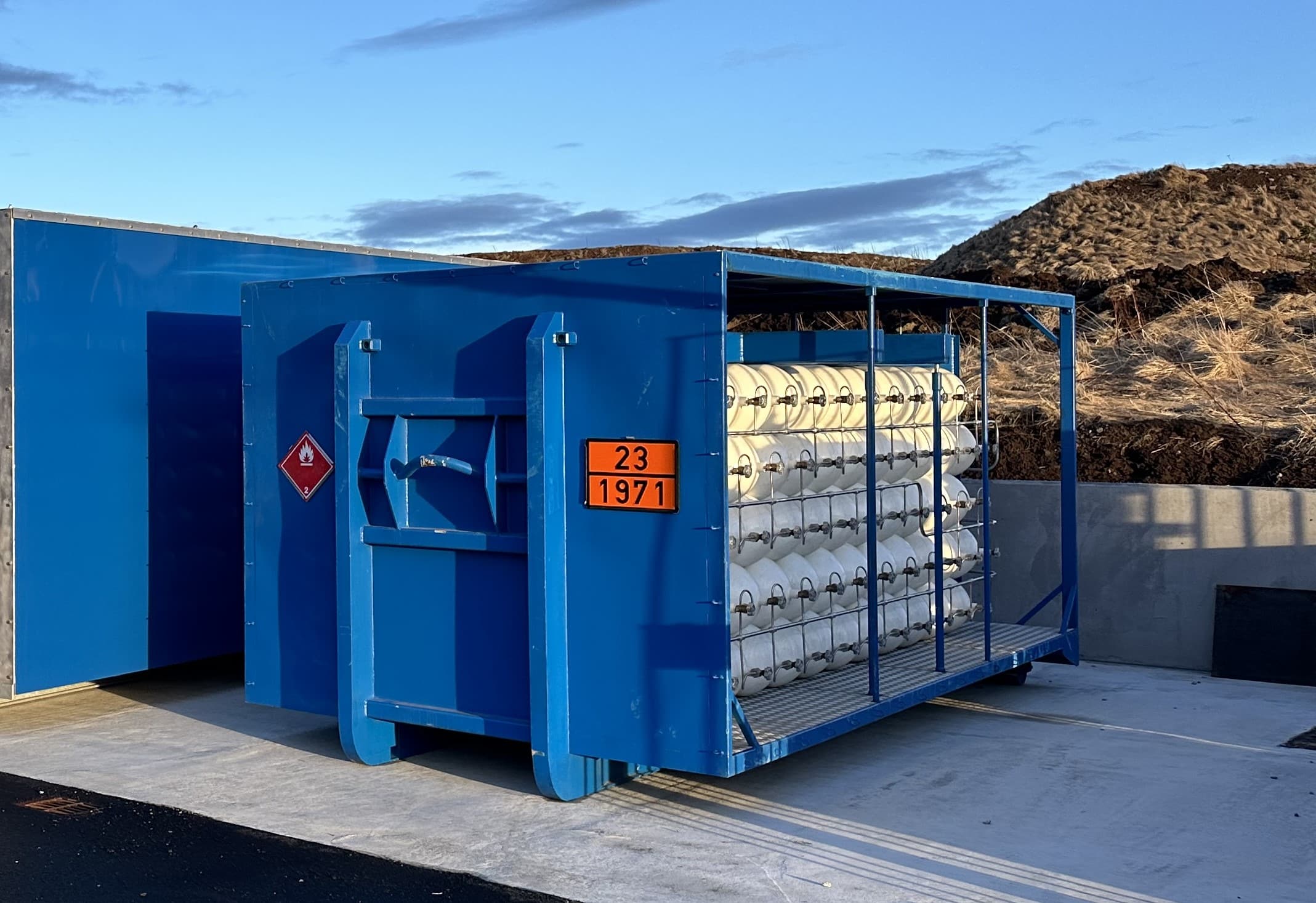 Gas transportation containers for compressed gas - Biovoima