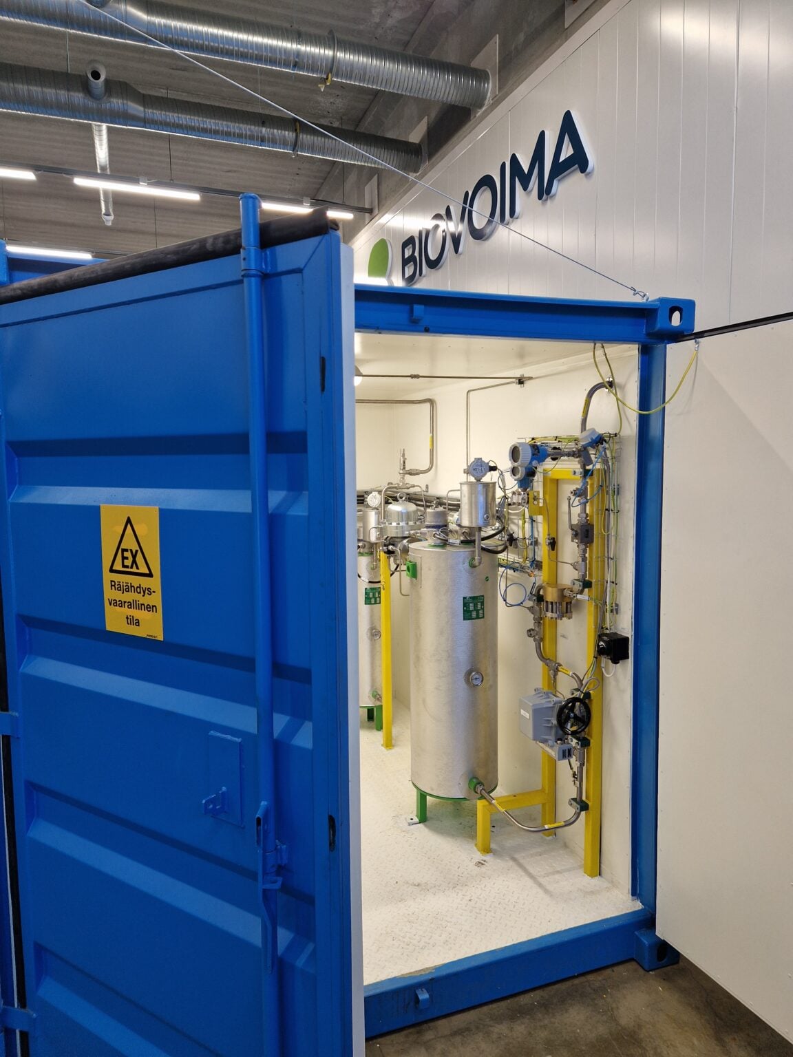 Grid injection unit for gas grid - Biovoima