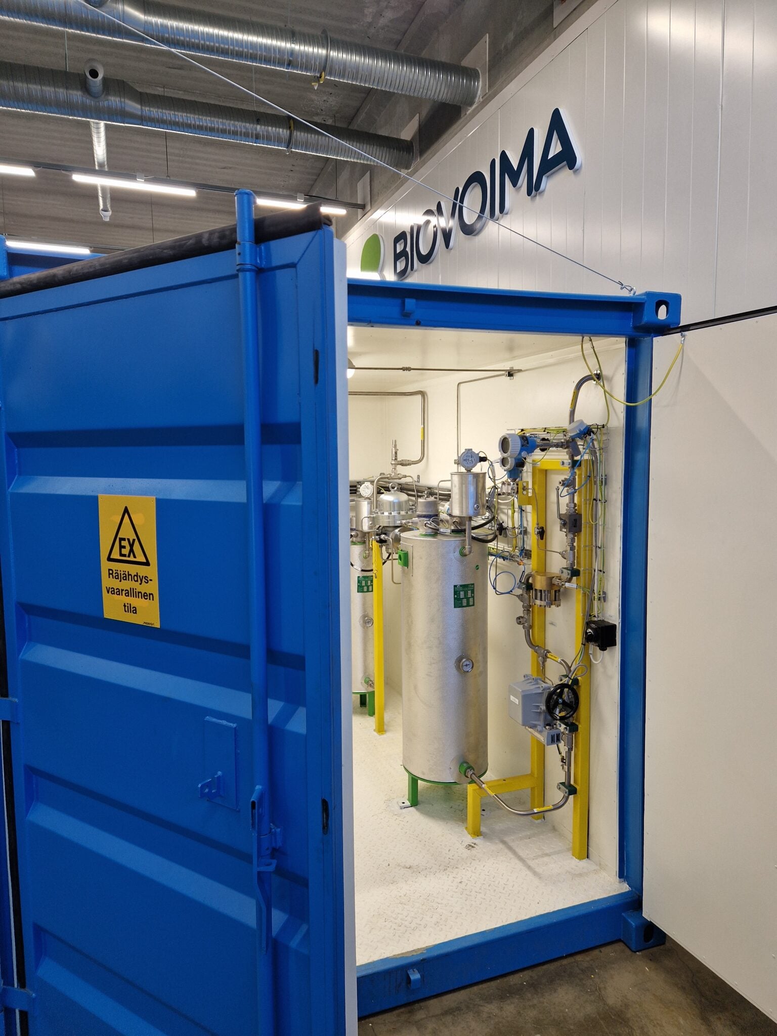 Grid injection unit for gas grid - Biovoima
